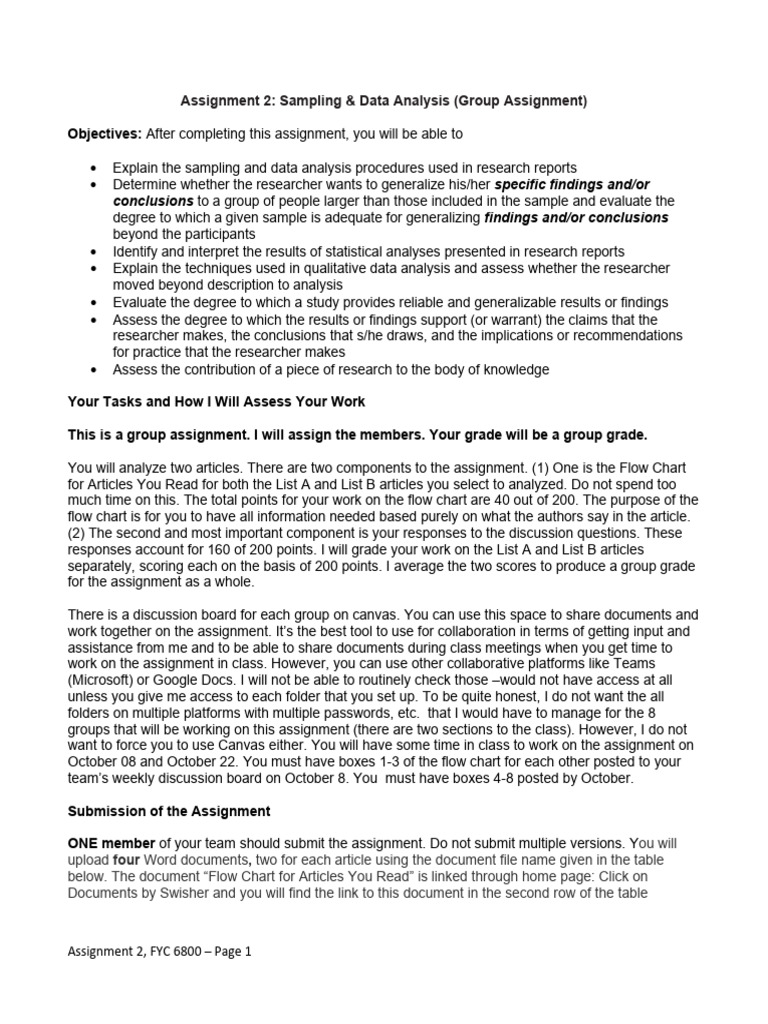 Assignment 2 Sampling Analysis | PDF | Data Analysis | Analysis