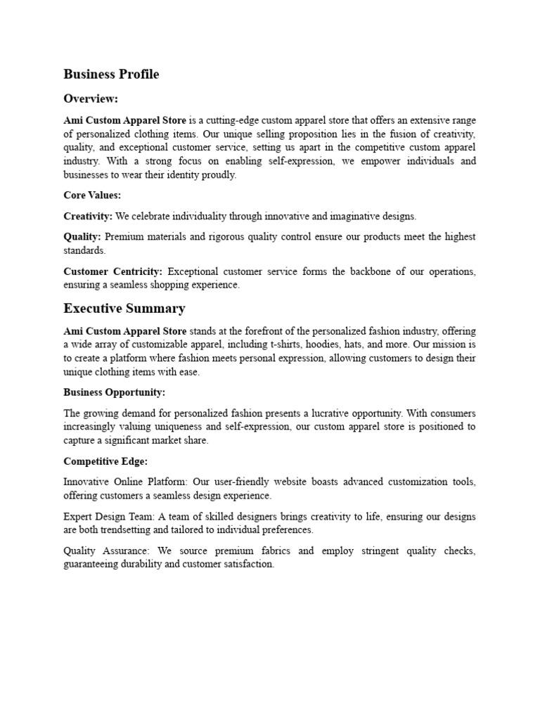 Hanna Custom Apparel Store | PDF | Fashion | Clothing