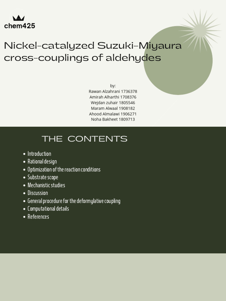 Resentation | PDF | Chemical Reactions | Aldehyde