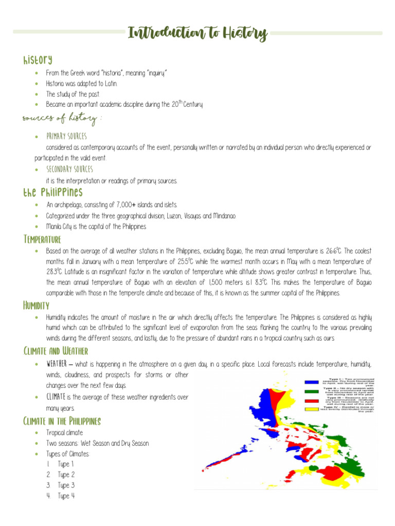 Introduction To History RPH Lesson 1 | PDF | Tropical Cyclones | Weather