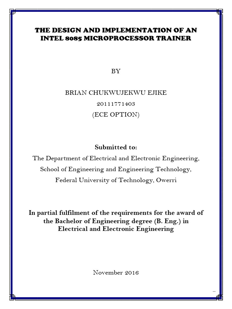 Project Report | PDF | Random Access Memory | Central Processing Unit