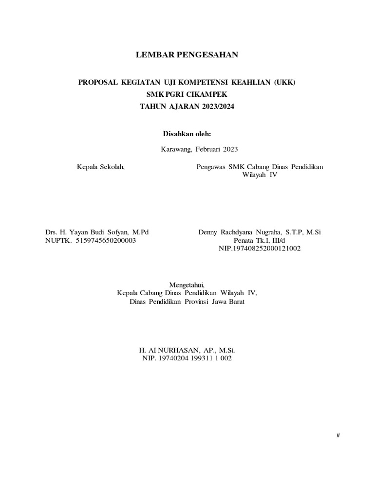 Proposal Ukk Tkro 2023 2024 Fix Pdf