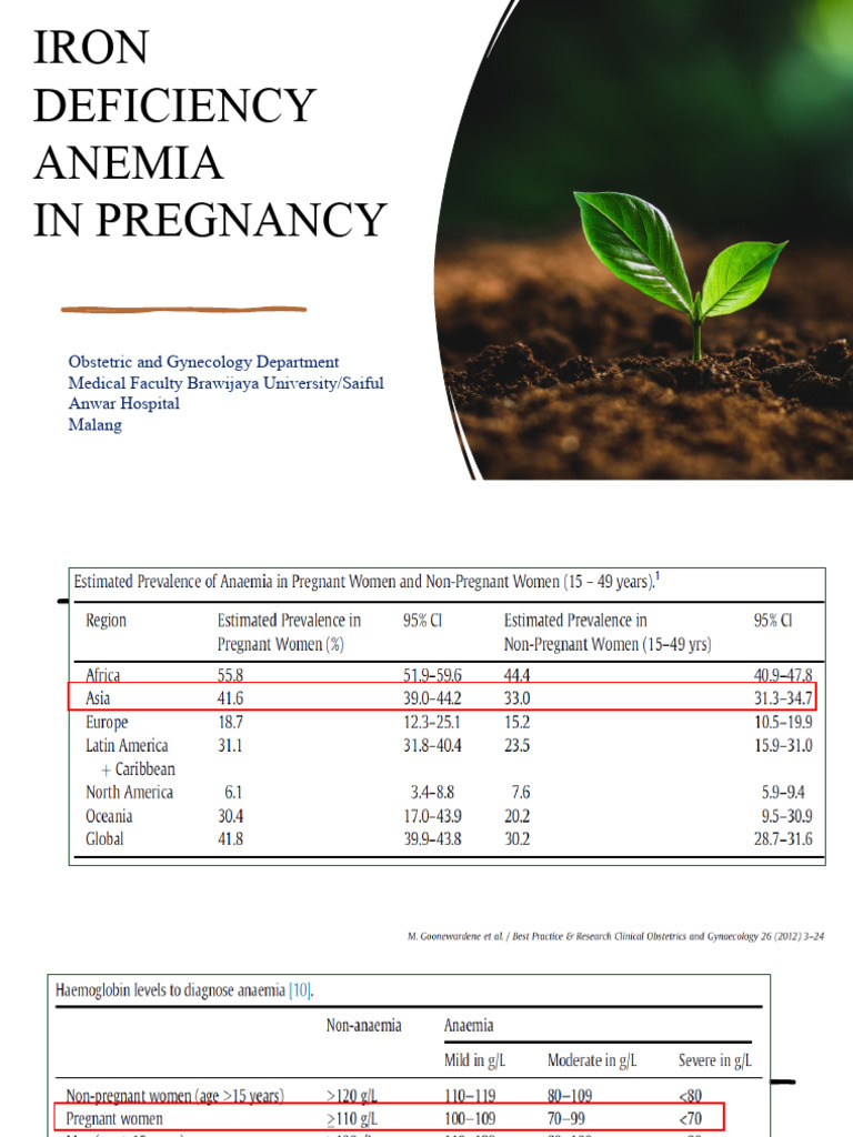Iron Deficiency in Pregnancy | PDF | Pregnancy | Anemia