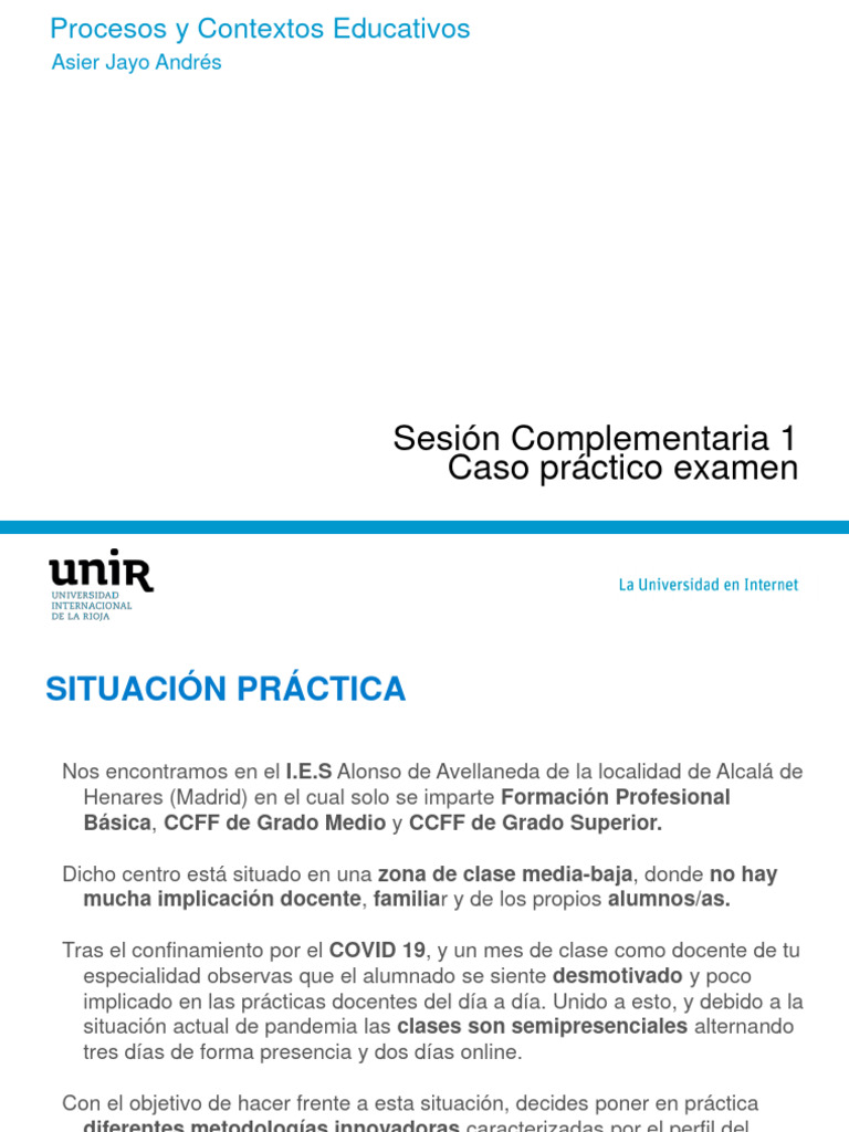 CLASE COMPLEMENTARIA 1 Procesos y Contextos Educativos | PDF | Maestros | Enseñando