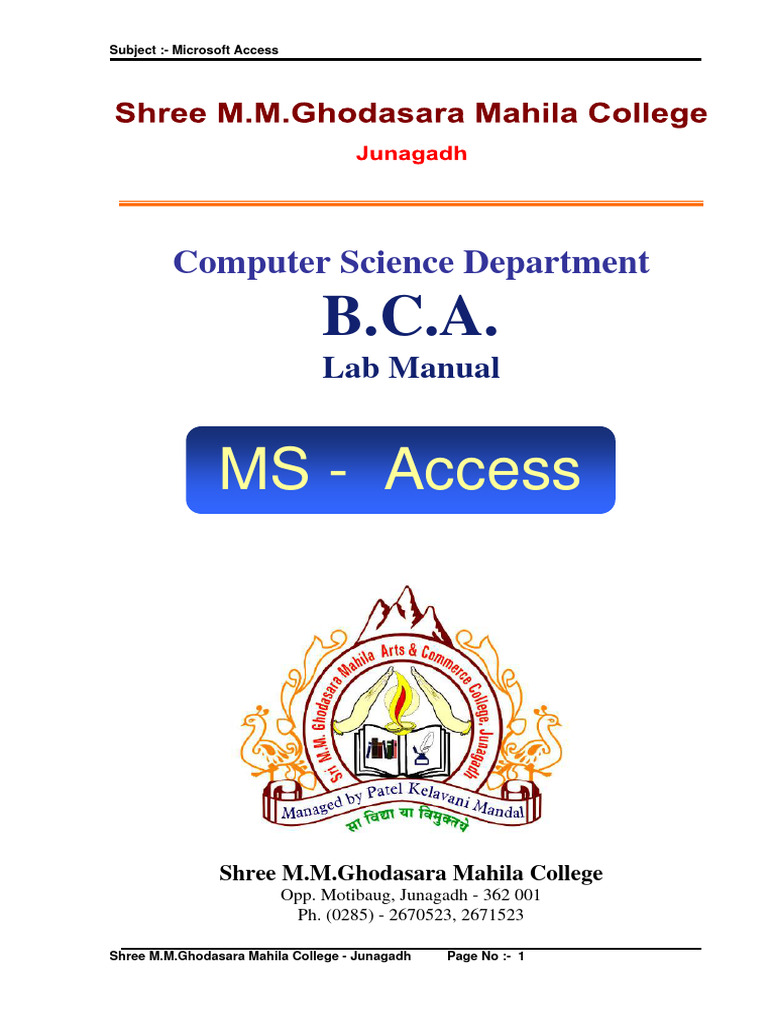 Access 1581305305 | PDF | Microsoft Access | Databases Access 1581305305 | PDF | Microsoft Access | Databases