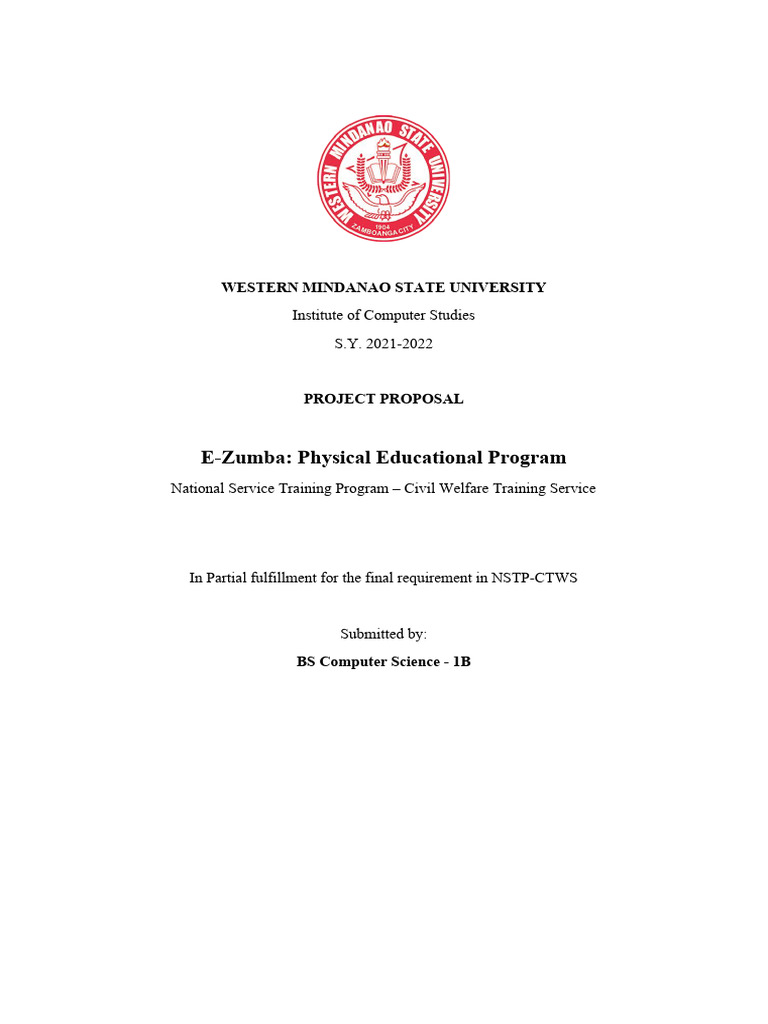 NSTP Final Output Proposal | PDF | Physical Fitness | Health Promotion