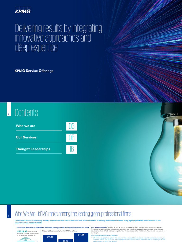Service Offerings - KPMG Professional Services - 2023 | PDF | Taxes ...