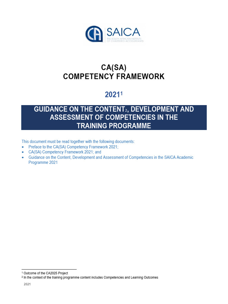 1-Competency-Framework-Guidance-to-the-Training-programme | PDF | Competence (Human Resources ...