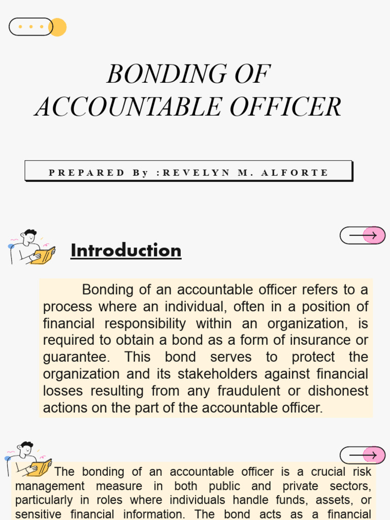Bonding Requirements for Accountable Officers | PDF | Insurance ...