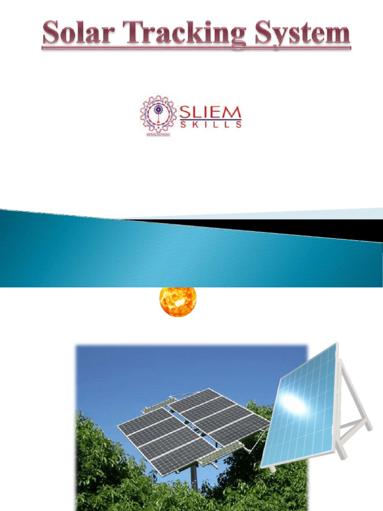 Solar Tracking System | PDF | Photovoltaics | Sustainable Technologies