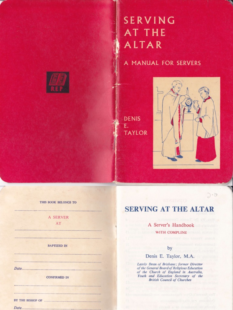 Serving at the Altar - A Manual for Servers | Altar | Eucharist