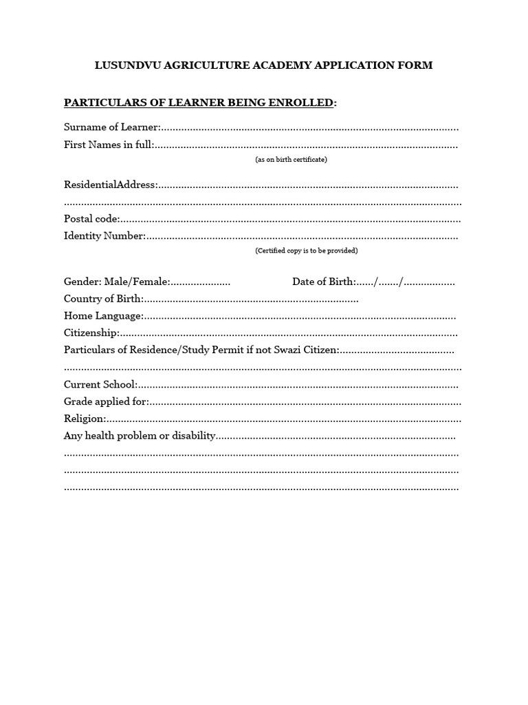 Application Form Lusundvu | PDF | Indemnity | Common Law