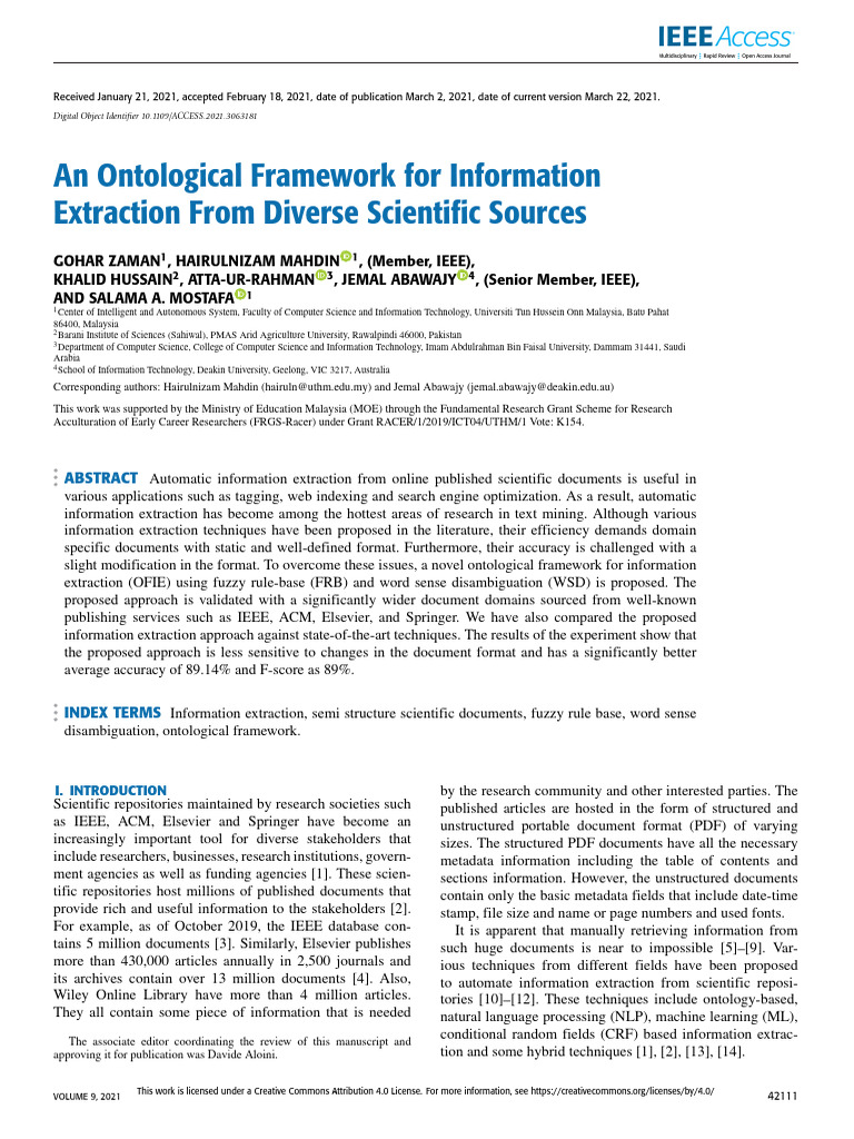 An - Ontological - Framework - For - Information - Extraction - From ...