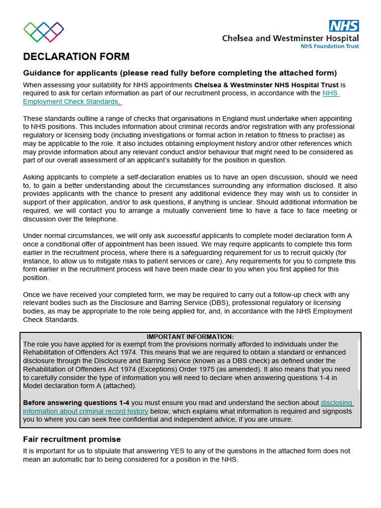 Declaration Form | PDF | Justice | Crime & Violence