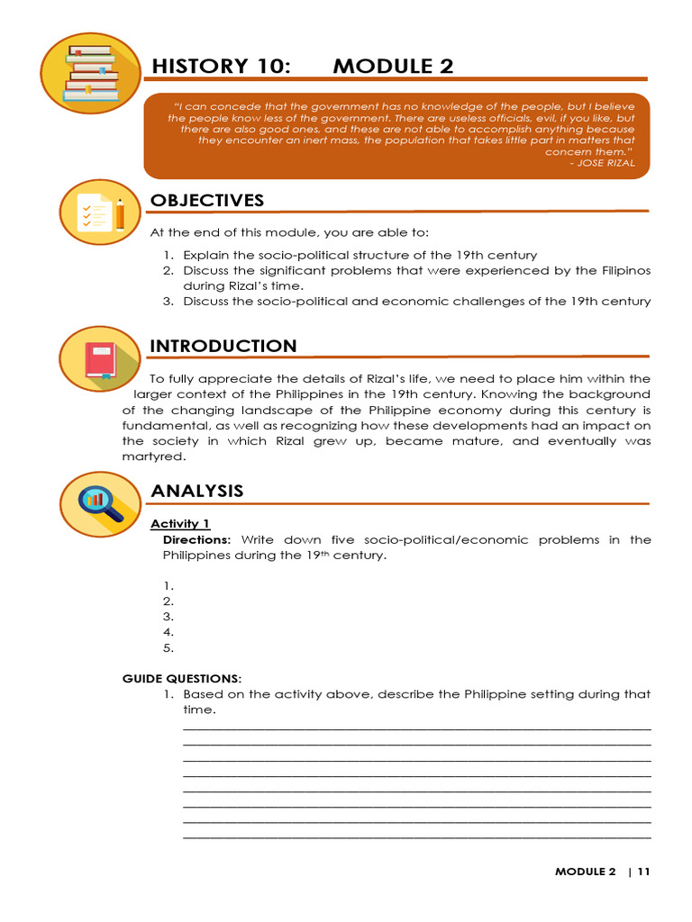 Hist 10 Module 2 | PDF | Philippines