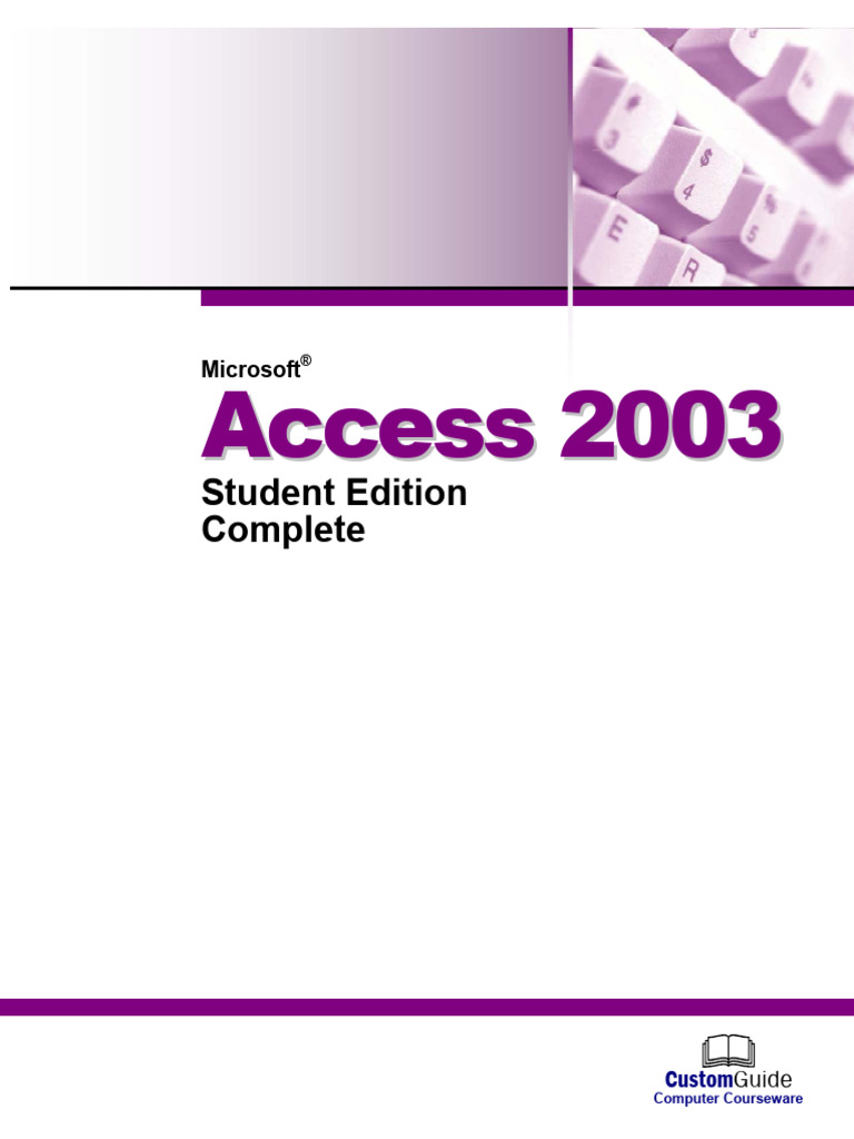 Access 2003 | PDF | Databases | Computing