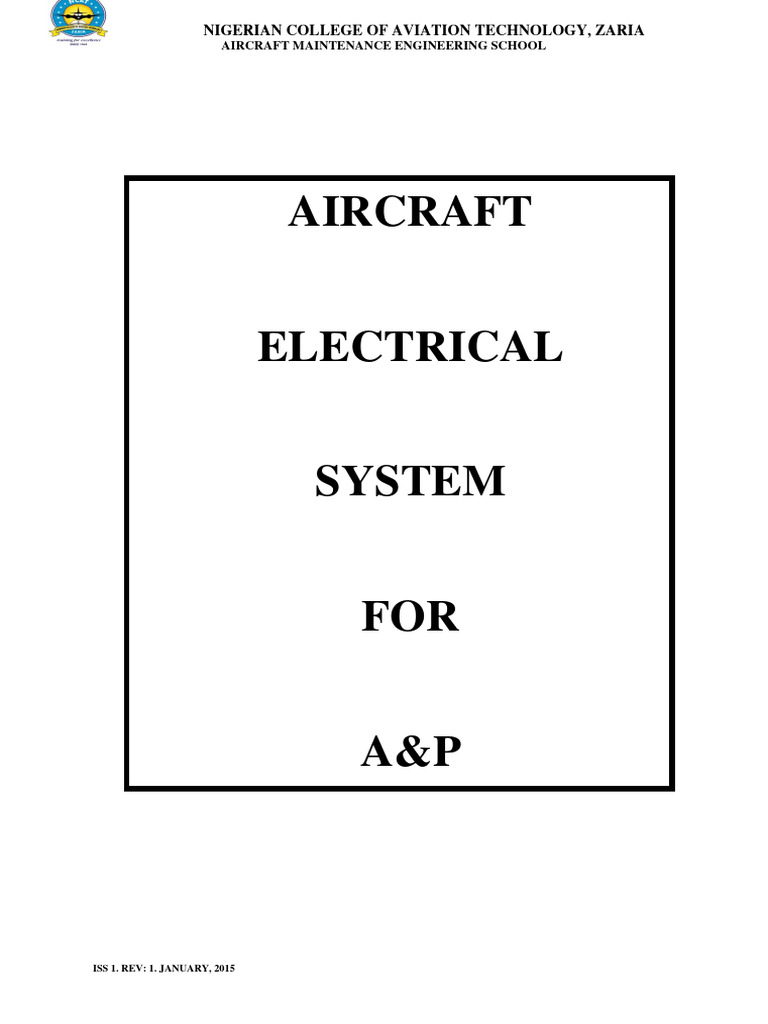 Aircraft Electrical Systems FPR A&p | PDF | Electric Generator | Inductor