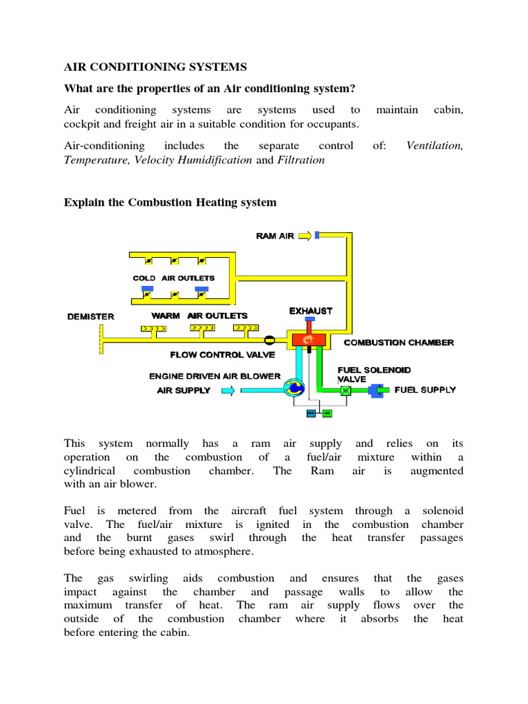 Aircraft Environmental Control Systems | PDF | Valve | Combustion