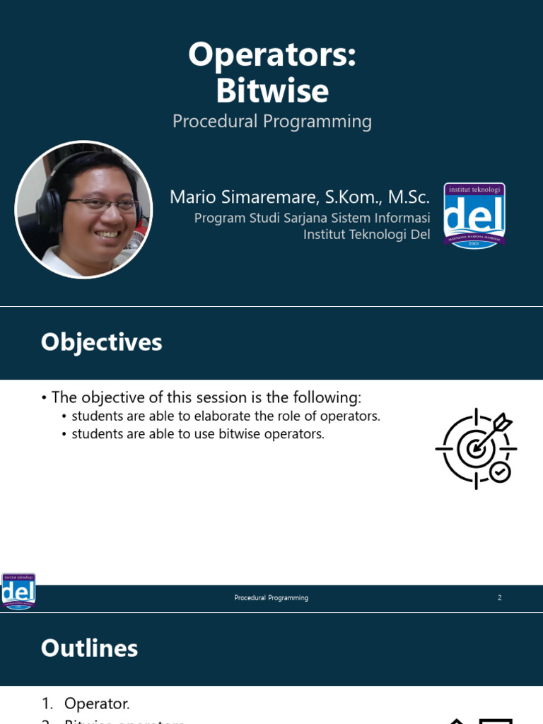 02 02 Operators Bitwise | PDF | Computer Science | Computer Engineering