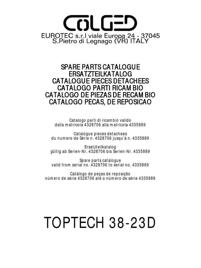 Catálogo Recambios Lavavajillas TOPTECH | PDF | Bomba | Hidráulica