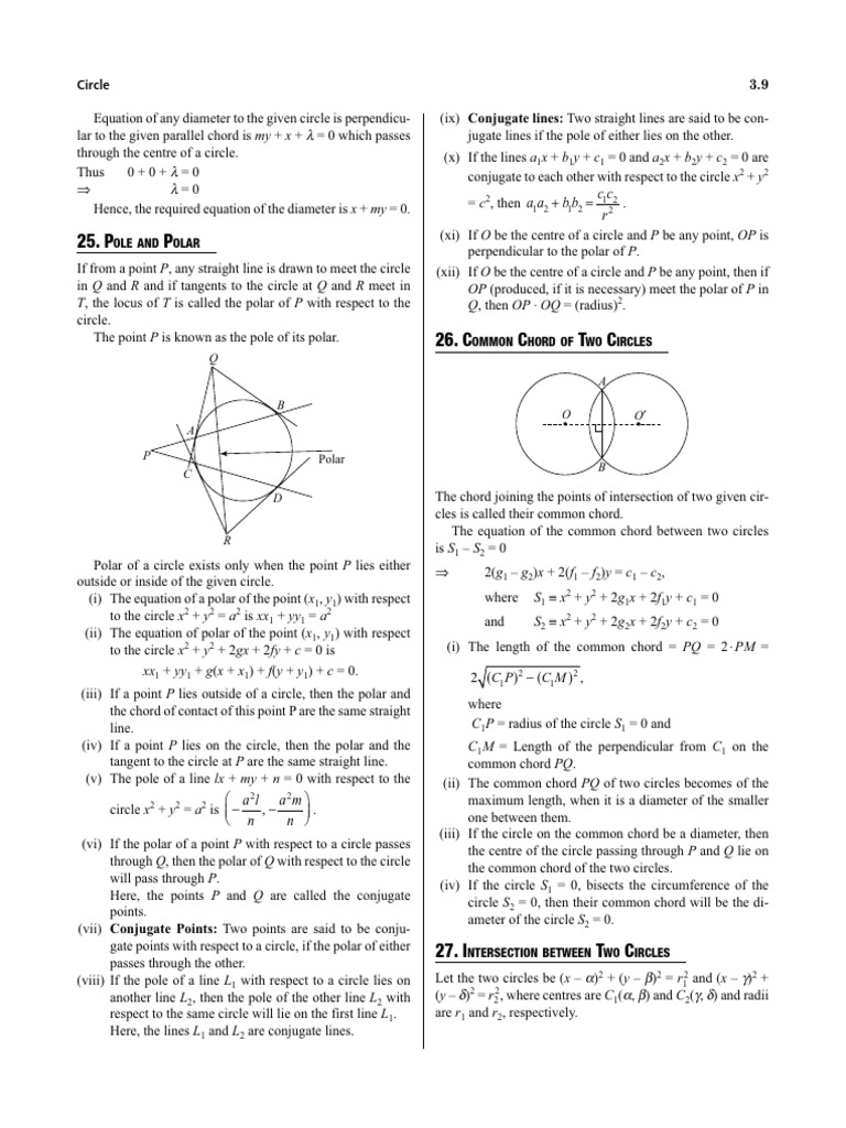 Advanced Circle Geometry | PDF | Circle | Elementary Mathematics