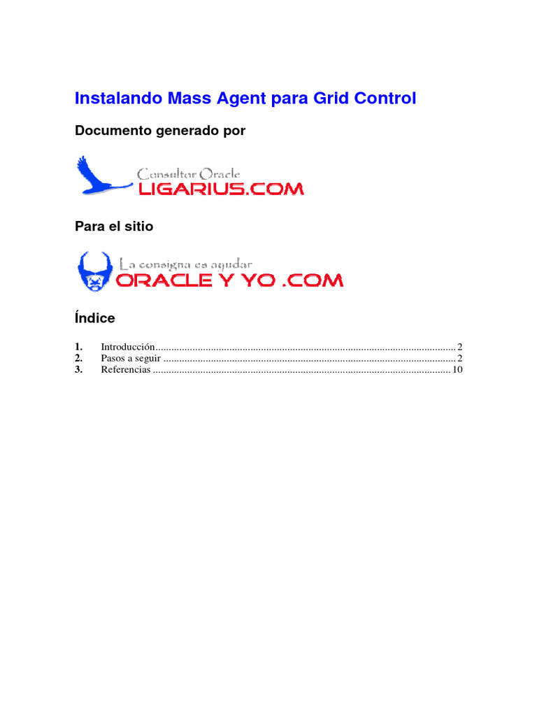 Instalacion MASS AGENT | PDF | Software del sistema | Desarrollo de ...