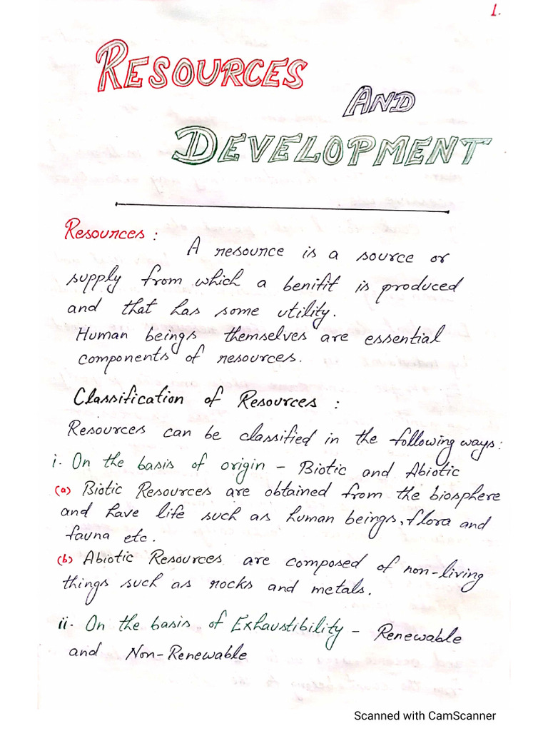 10th Geography - Resources and Development | PDF