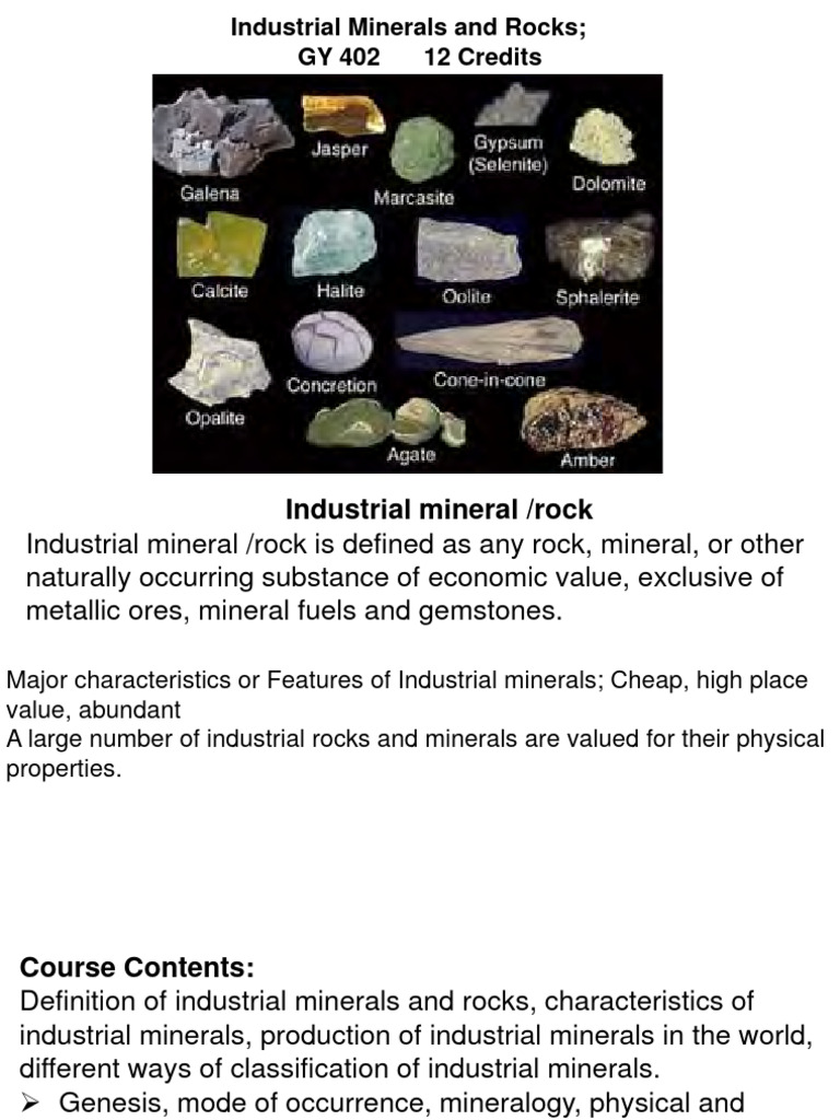 Gy 402 1 | PDF | Minerals | Construction Aggregate