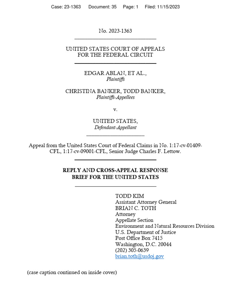 2023-11-15 Upstream Appeal - DKT 35 Govt's Reply and Cross-Appeal ...