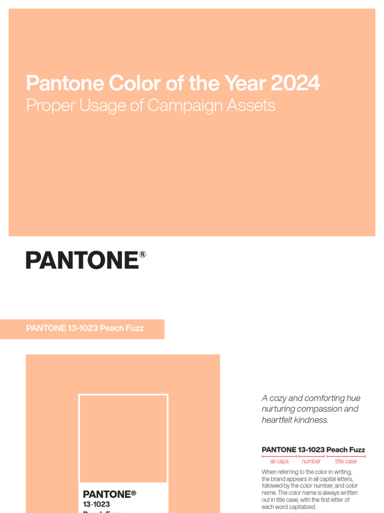 Pantone Color of the Year 2024 Guide | PDF | Logos | Artistic Techniques