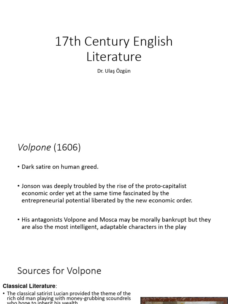 Volpone | PDF | Commedia Dell'arte | Performing Arts