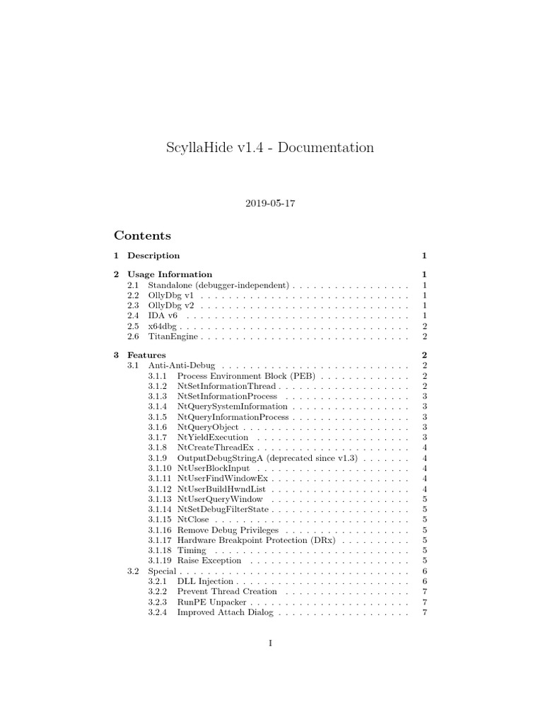 Scylla Hide | Download Free PDF | Source Code | Free Software