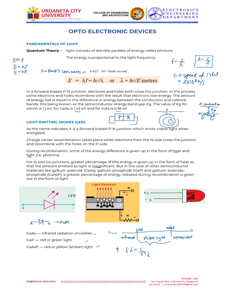 5 Opto Electronic Devices | Download Free PDF | Laser | Light Emitting Diode