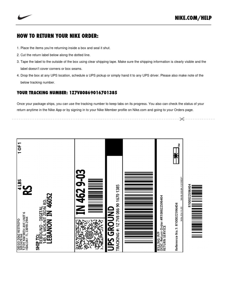 Return Label | PDF