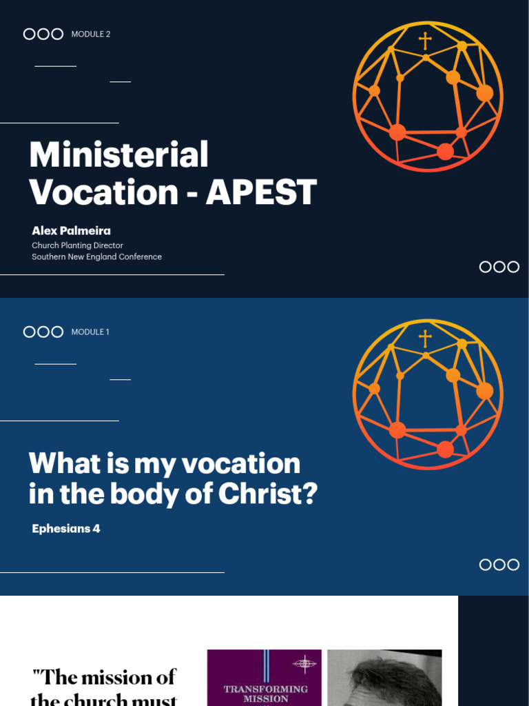 Ministerial Vocation APEST - Alex Palmeira | PDF | Apostle | Jesus