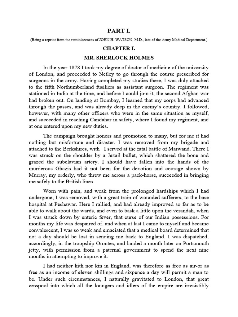 A Study in Scarlet | PDF | C. Auguste Dupin | Sherlock Holmes