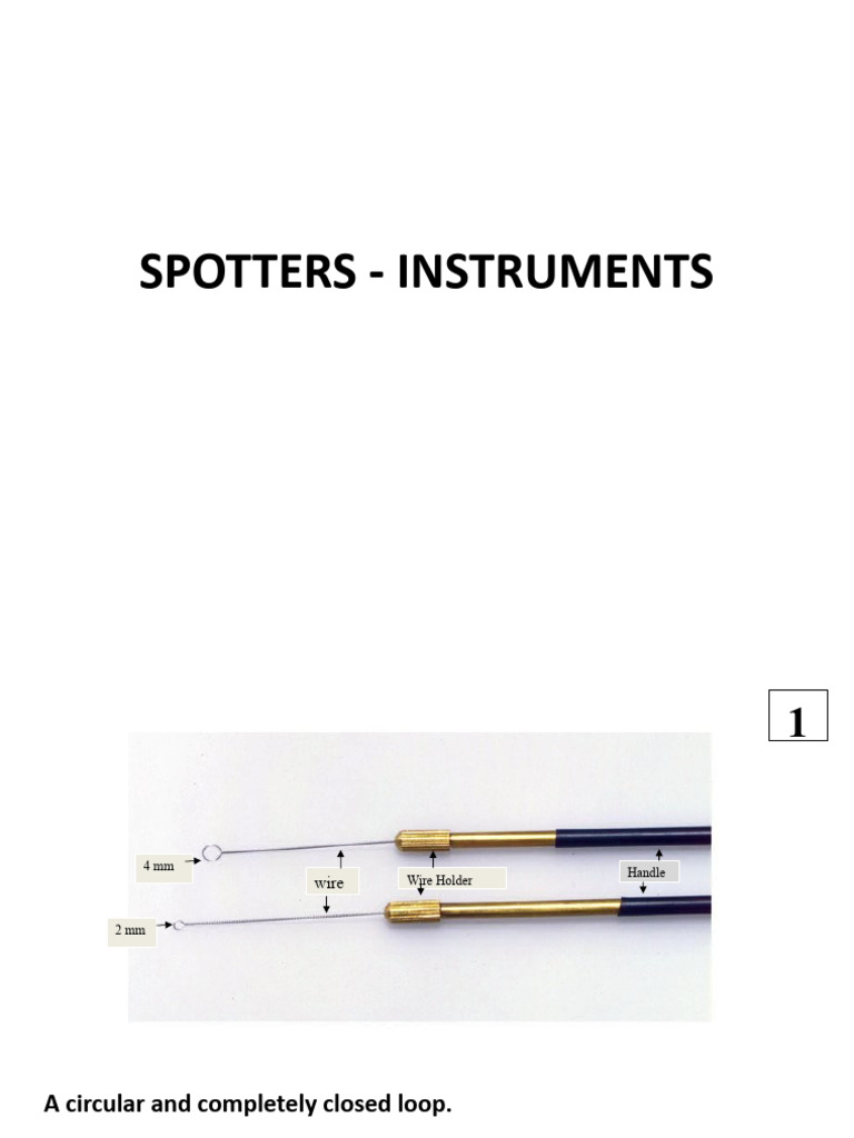 Spotters Instruments 1 | PDF | Sterilization (Microbiology) | Microbiology