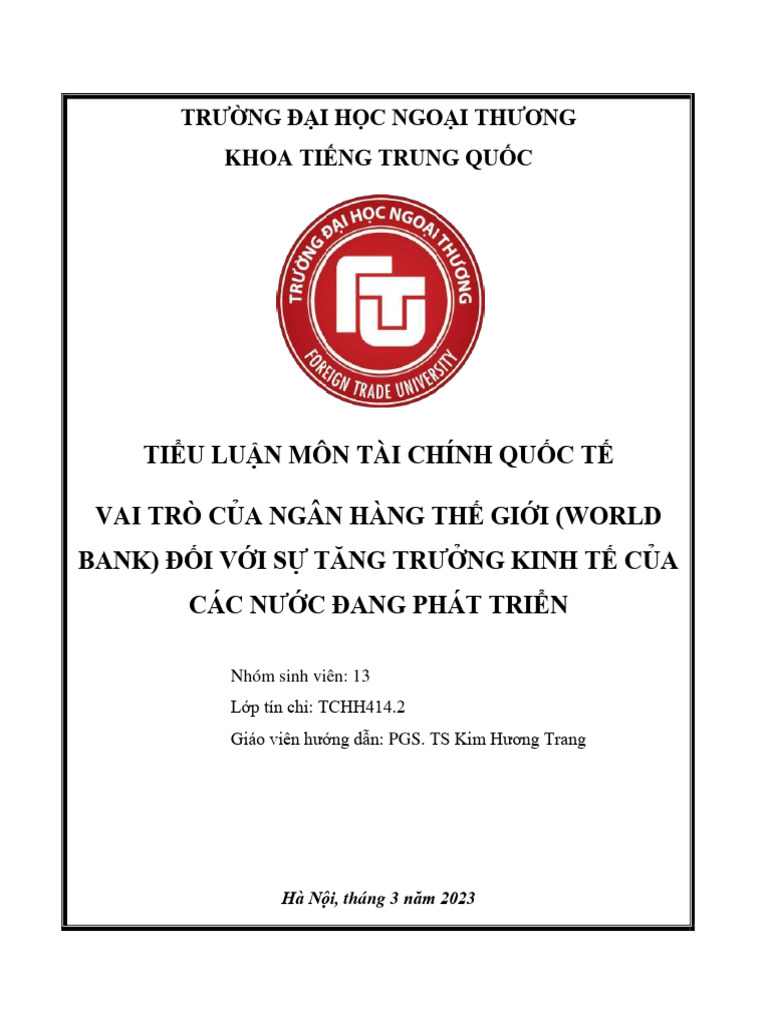 Tiểu luận TCQT | PDF