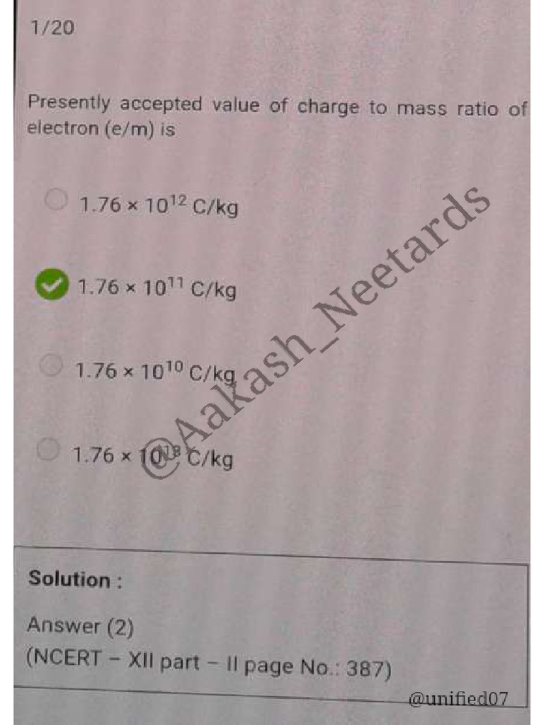 Physics Poll-8 Qt and Ans (2) | PDF