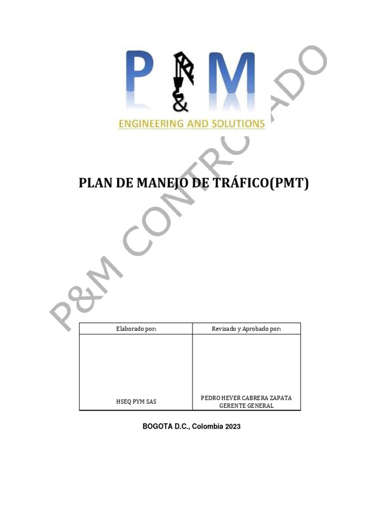 p&M-p-46 Plan Manejo de Trafico | PDF | Transporte por carretera | La ...