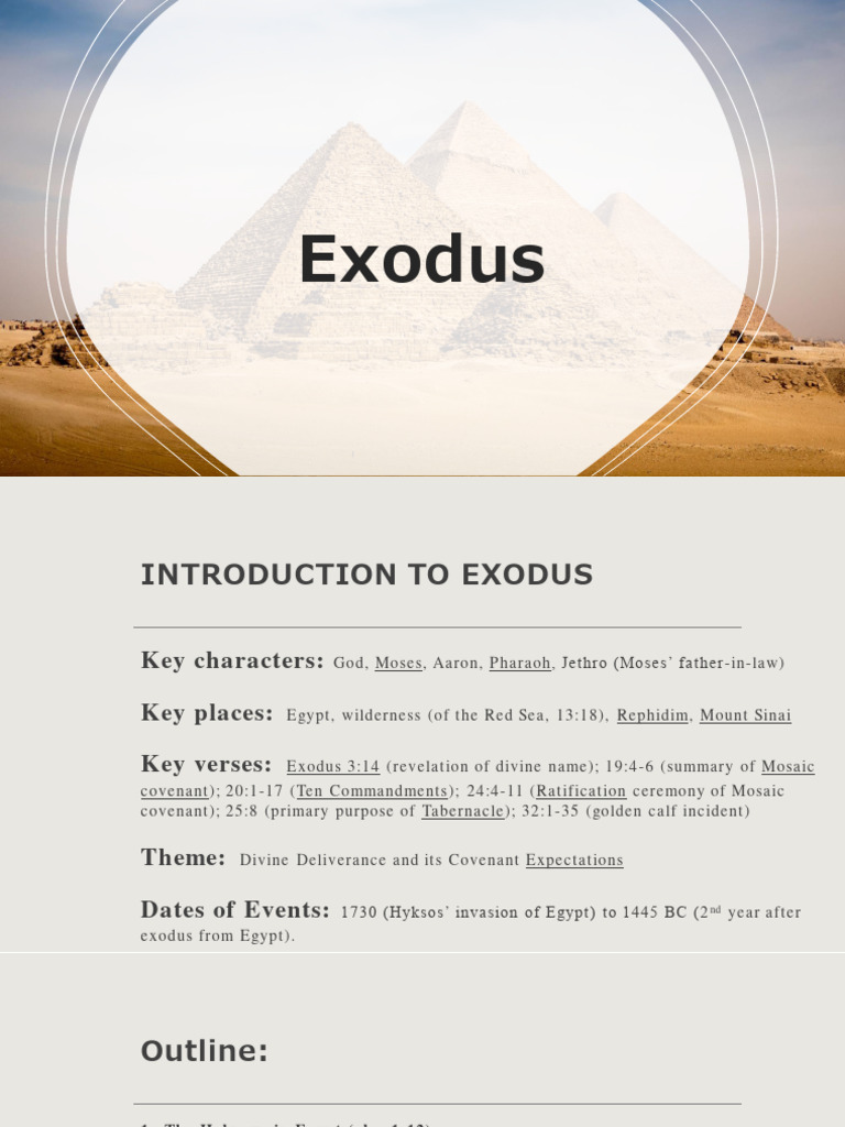 Exodus | Download Free PDF | The Exodus | Book Of Exodus