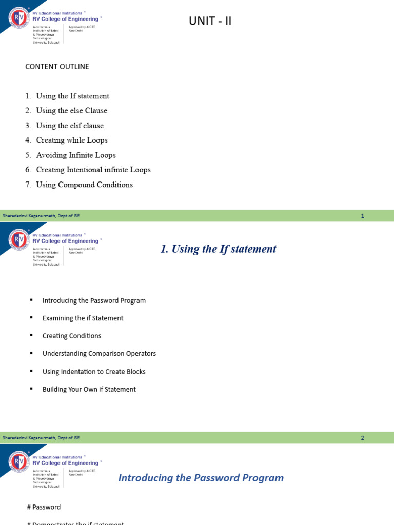 Python UNIT 2 | PDF | Control Flow | Python (Programming Language) Python UNIT 2 | PDF | Control Flow | Python (Programming Language)