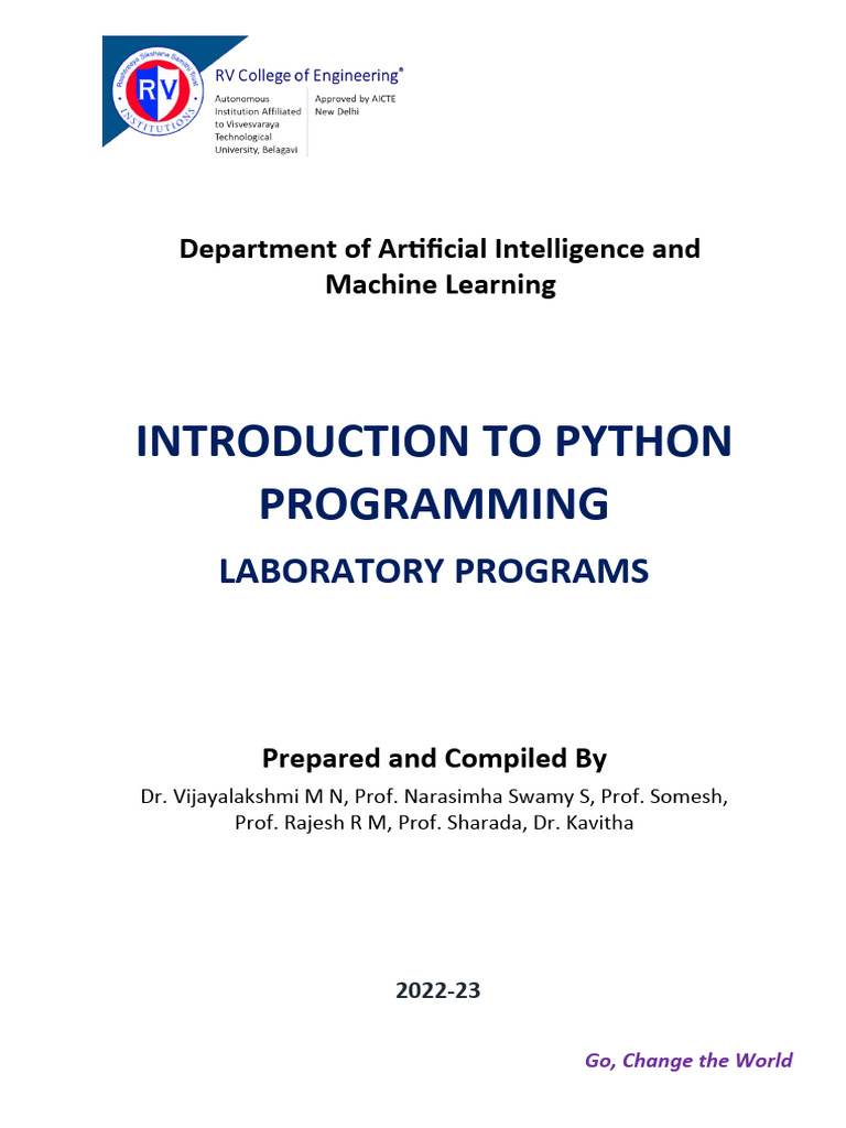 Python Lab Programs | PDF Python Lab Programs | PDF