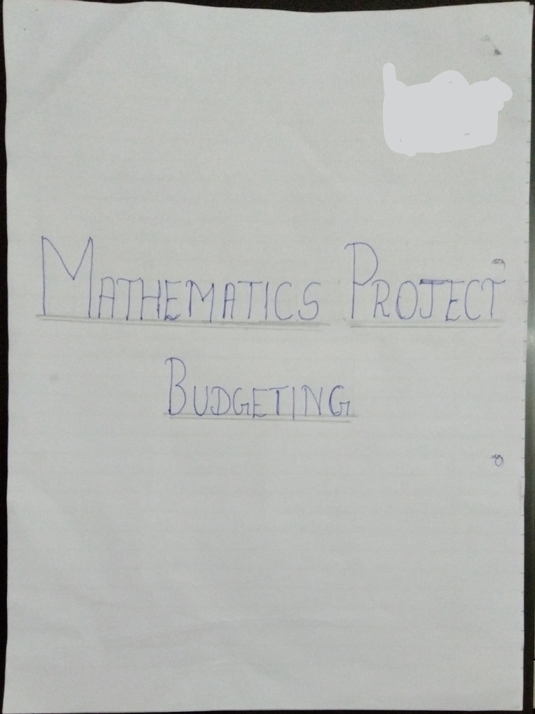Mathematics Project | PDF