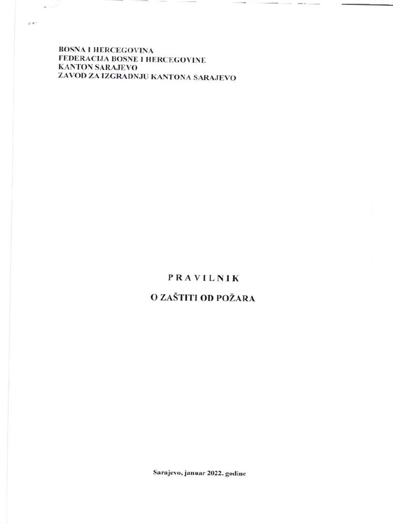 Pravilnik o Zaštiti Od Požara | PDF