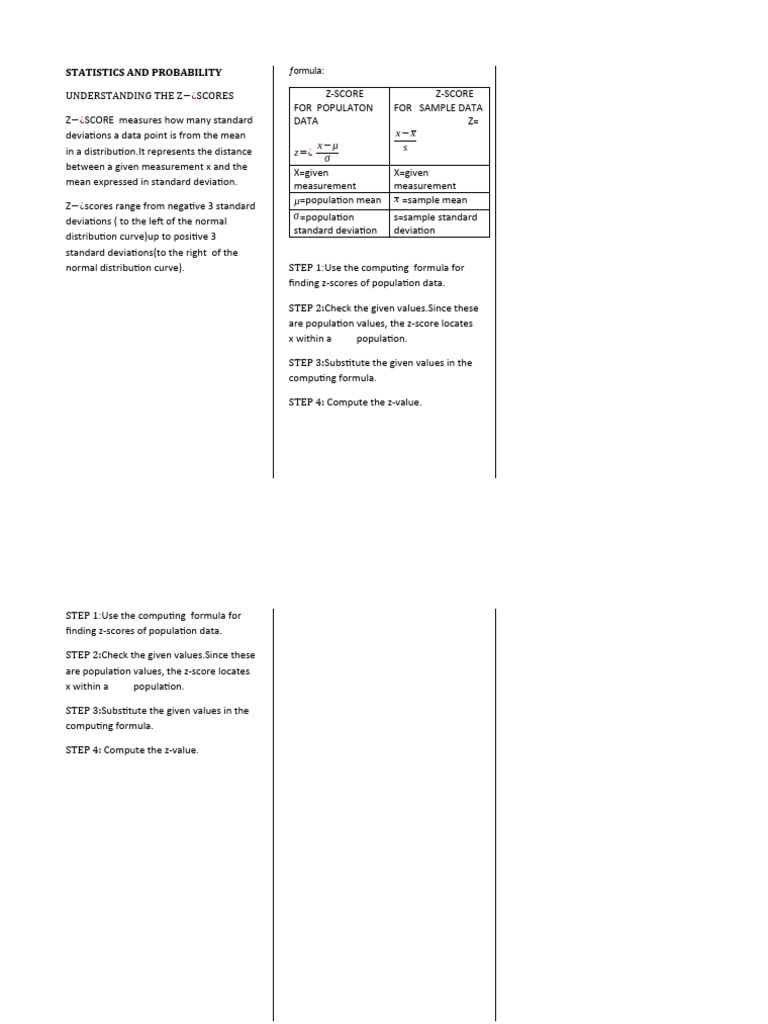 Statistics and Probability | PDF | Standard Score | Standard Deviation