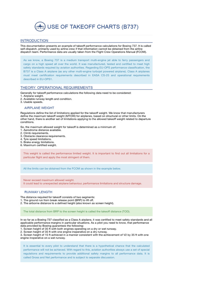 B737 Takeoff Guide for Pilots | PDF | Takeoff | Runway