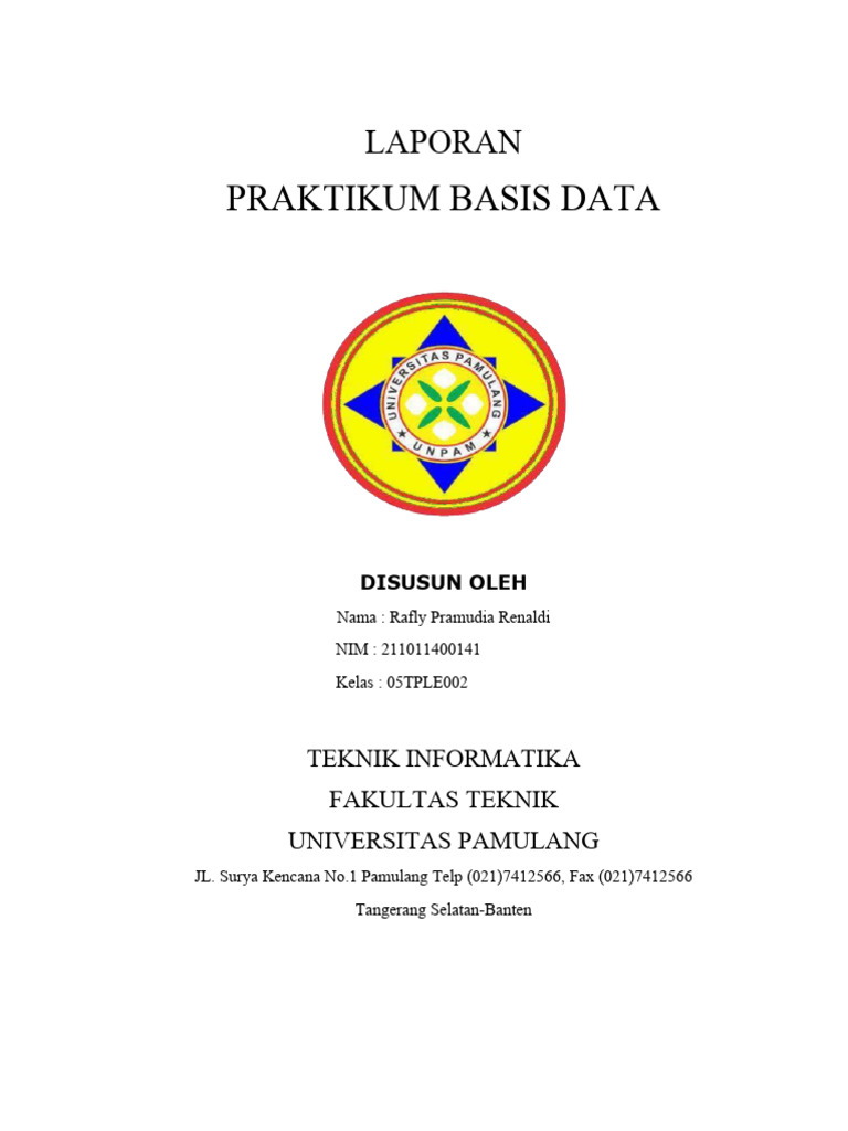 Laporan Praktikum Basis Data | PDF