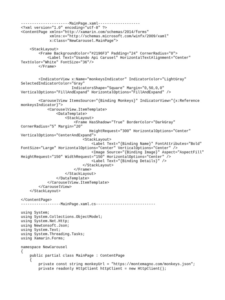 Carrusel APi (Manual) | PDF | Computer Science | Programming Paradigms