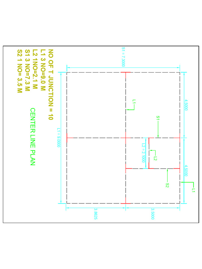 Center Line Plan for Load Bearing Structure | PDF